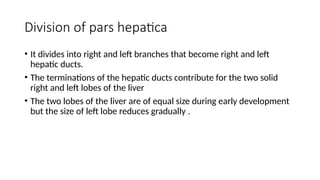 Development of Liver and billiarry system | PPT