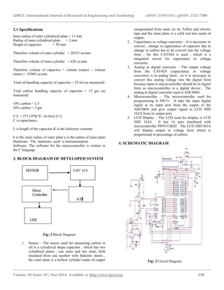 Development of microcontroller based instrument for checking quality of edible oils | PDF ...