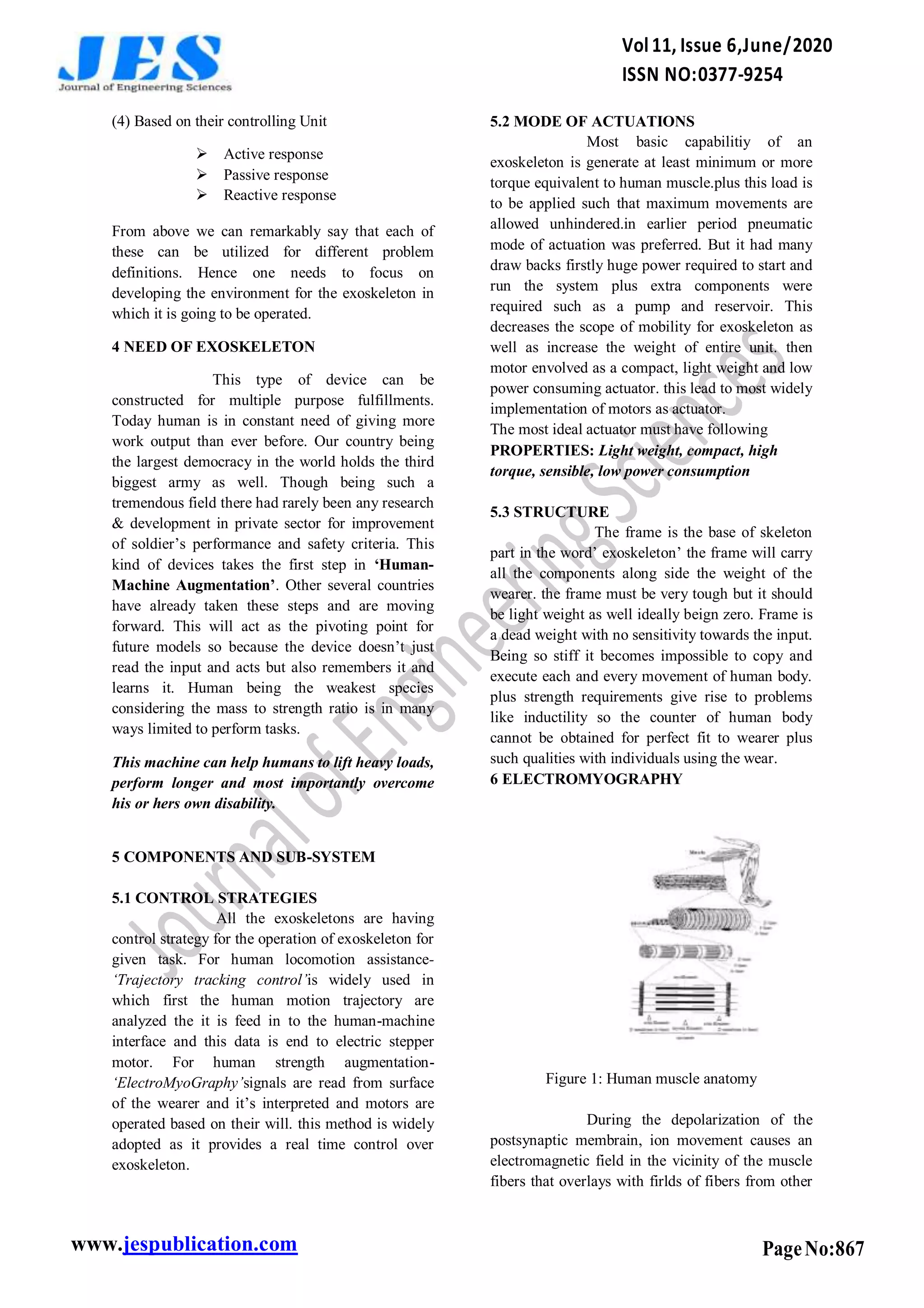 DEVELOPMENT OF MOTION CONTROL ALGORITHM FOR LOWER LIMB EXOSKELETONE ...
