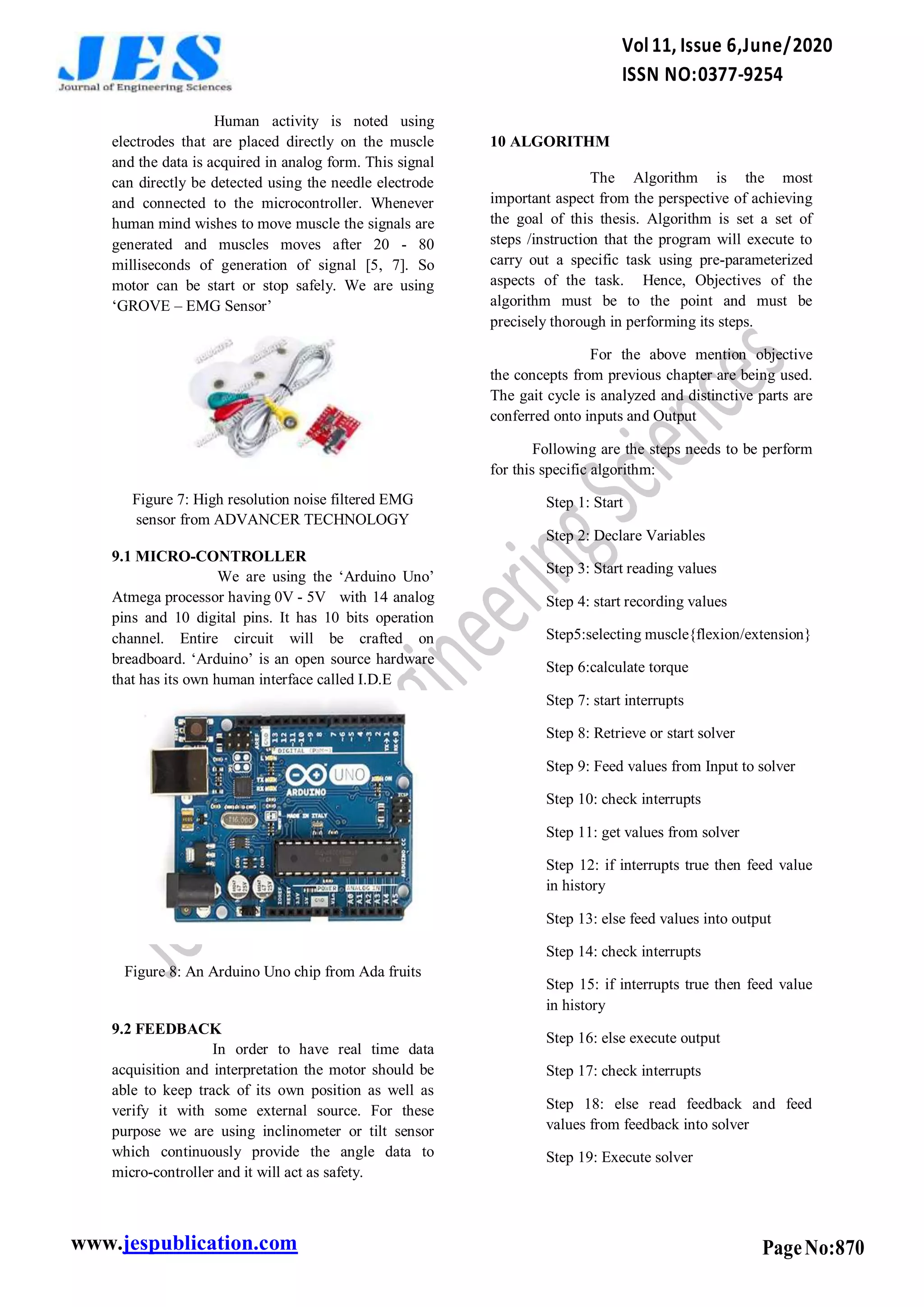 DEVELOPMENT OF MOTION CONTROL ALGORITHM FOR LOWER LIMB EXOSKELETONE ...