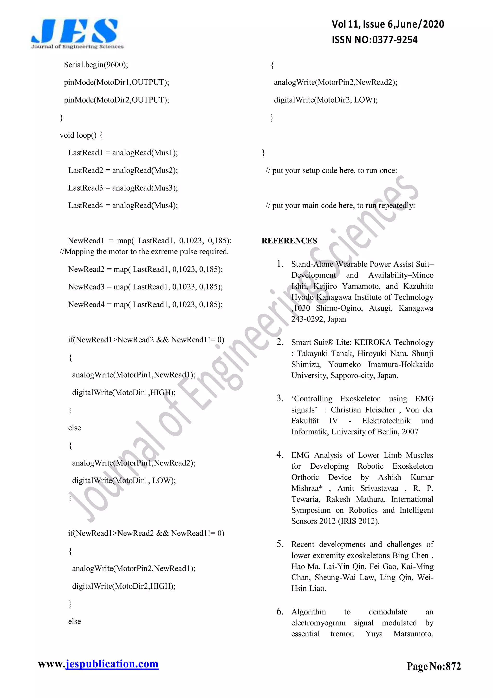 DEVELOPMENT OF MOTION CONTROL ALGORITHM FOR LOWER LIMB EXOSKELETONE ...