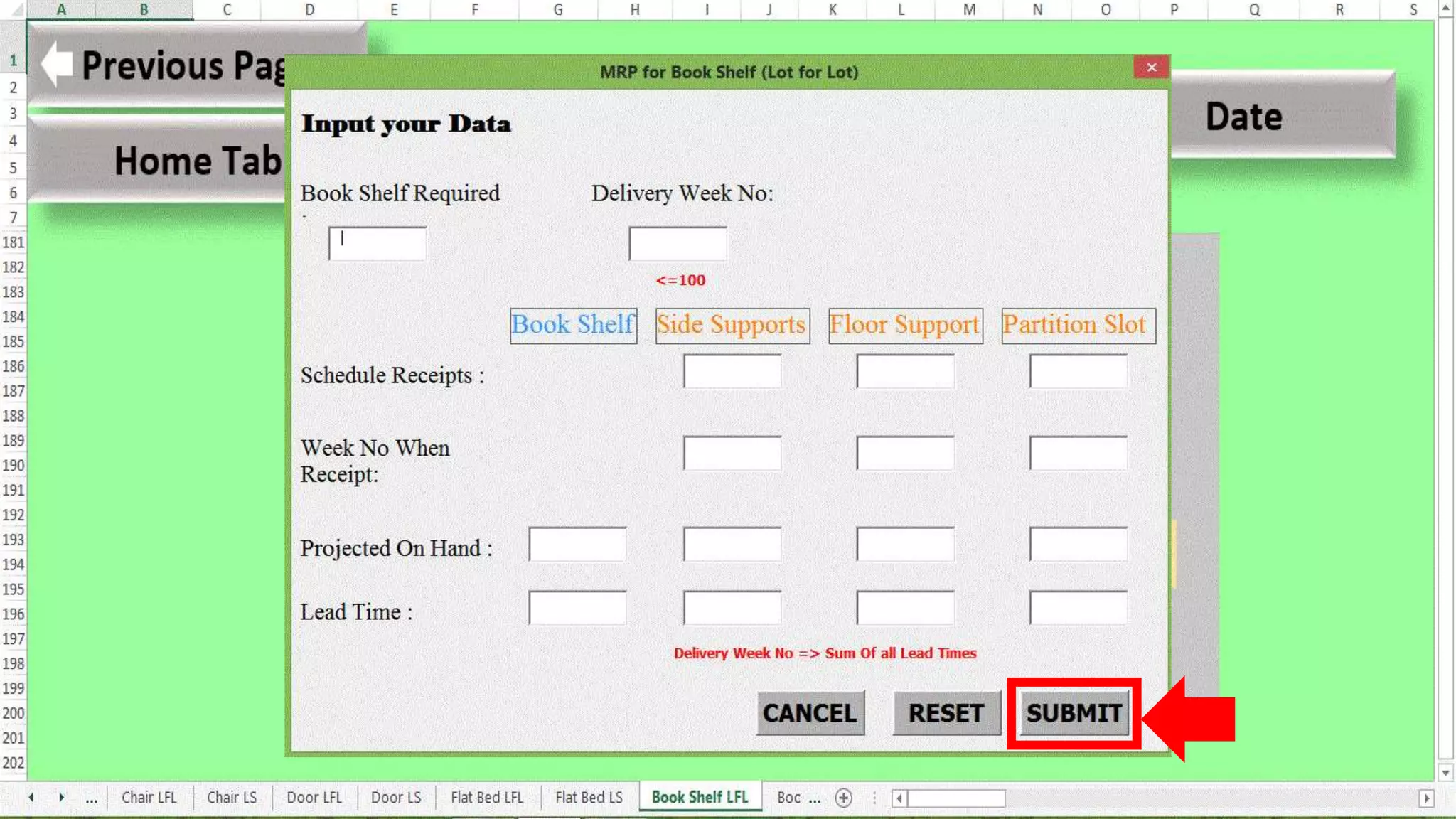 Development of MRP in Microsoft Excel | PPTX