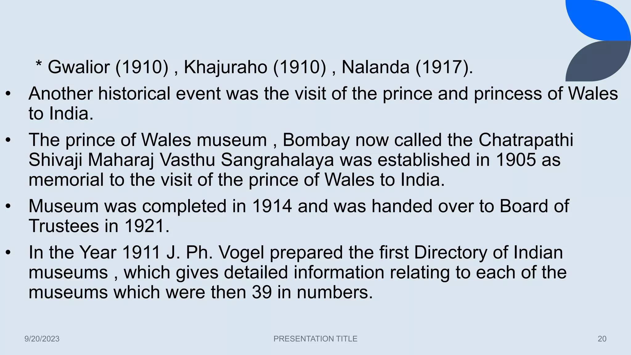 Development of Museums in India.ppt