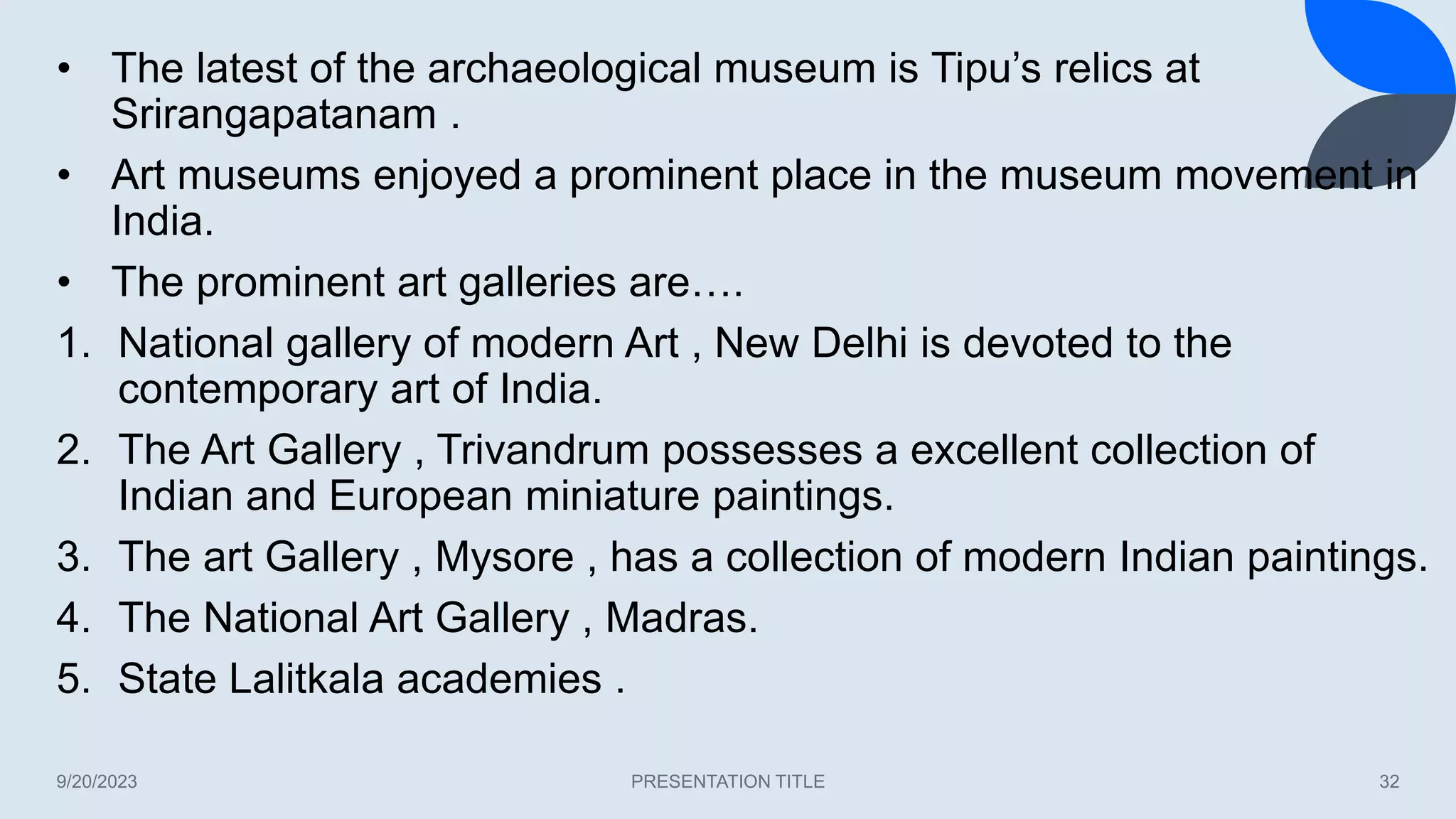 Development of Museums in India.ppt