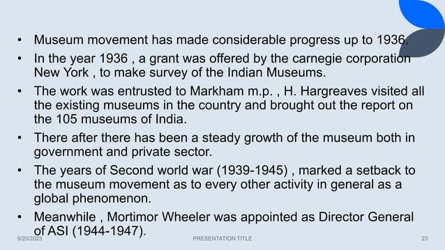 Development of Museums in India.ppt
