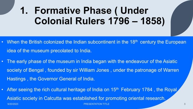 Development of Museums in India.ppt