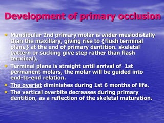 Development of normal dentition and occlusion | PPT