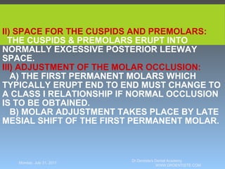 DEVELOPMENT OF NORMAL OCCLUSION | PPT