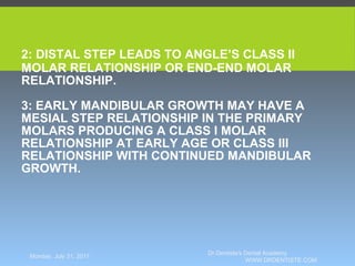DEVELOPMENT OF NORMAL OCCLUSION | PPT