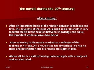 Development of novels, brief history of novel ppt | PPT