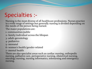 Development of nursing as a profession | PPTX