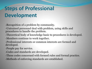 Development of nursing as a profession | PPTX