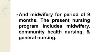 Development of nursing education in india | PPTX