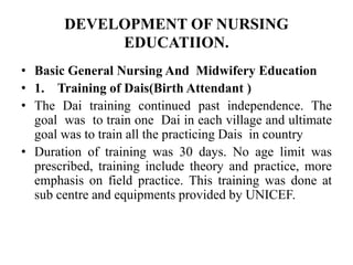 Development of Nursing Education in India Post Independence | PPTX ...
