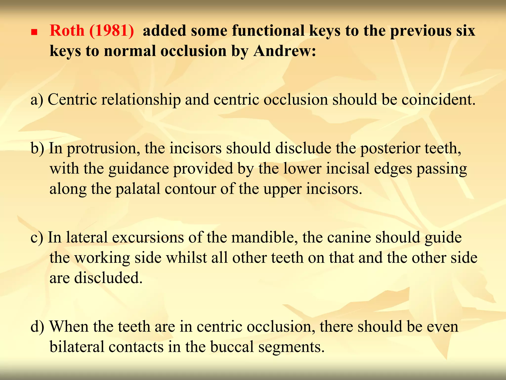 Development of occlusion. | PPTX