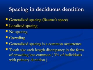 Development of occlusion | PPT