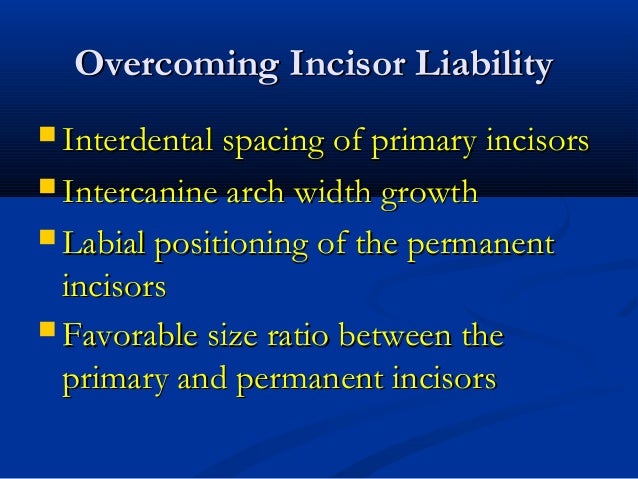Development of occlusion