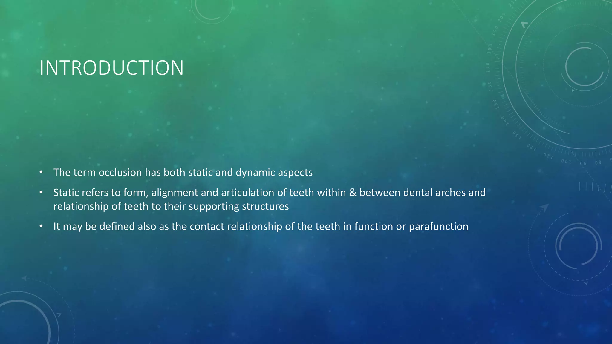 Development of occlusion | PPTX