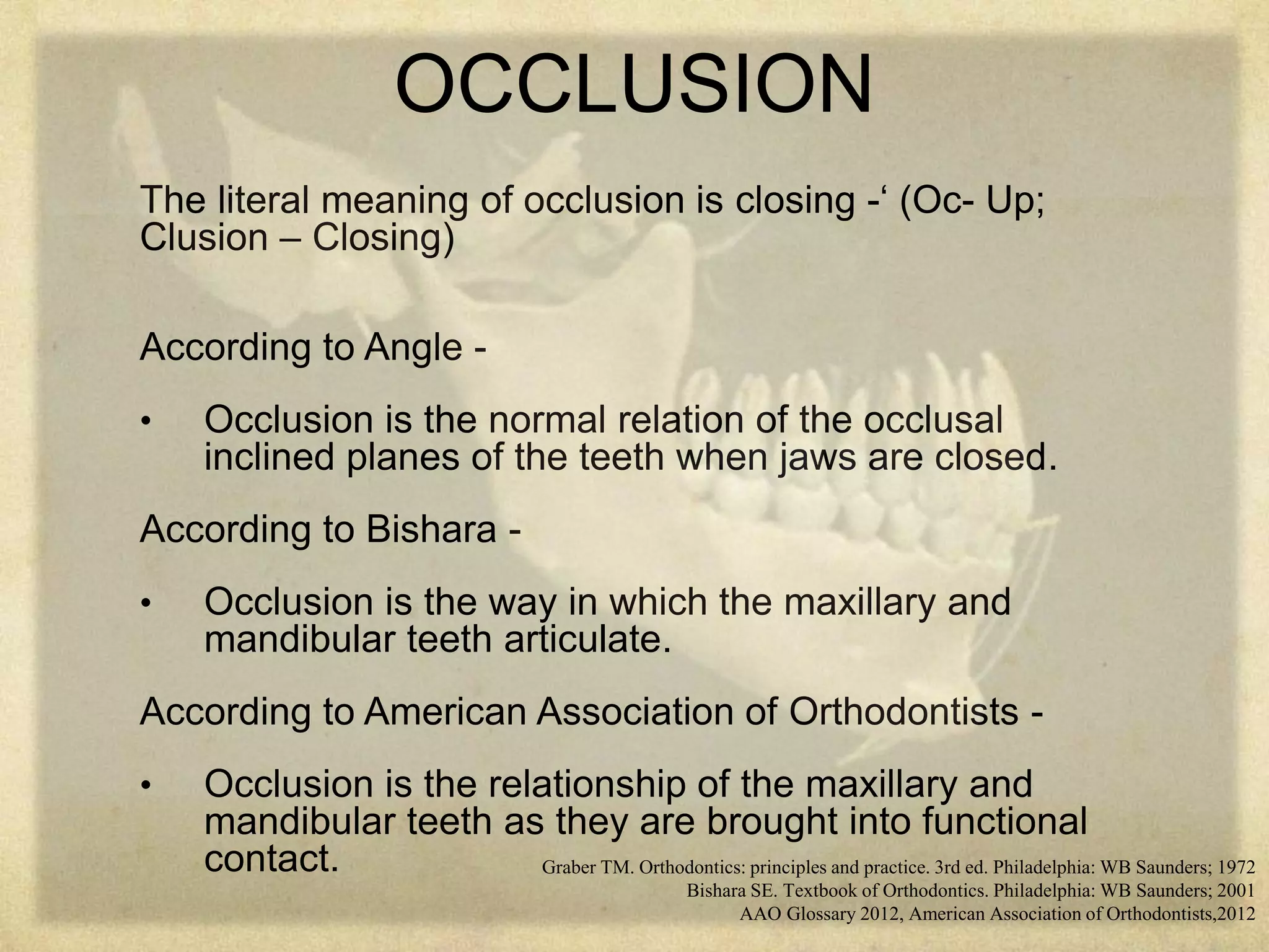 Development of occlusion | PPTX
