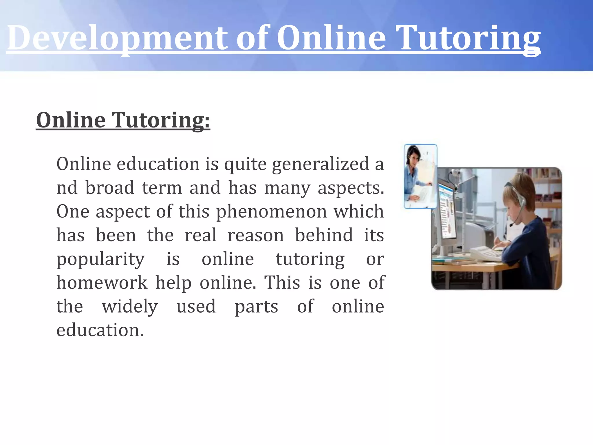 Development of online tutoring | PPTX