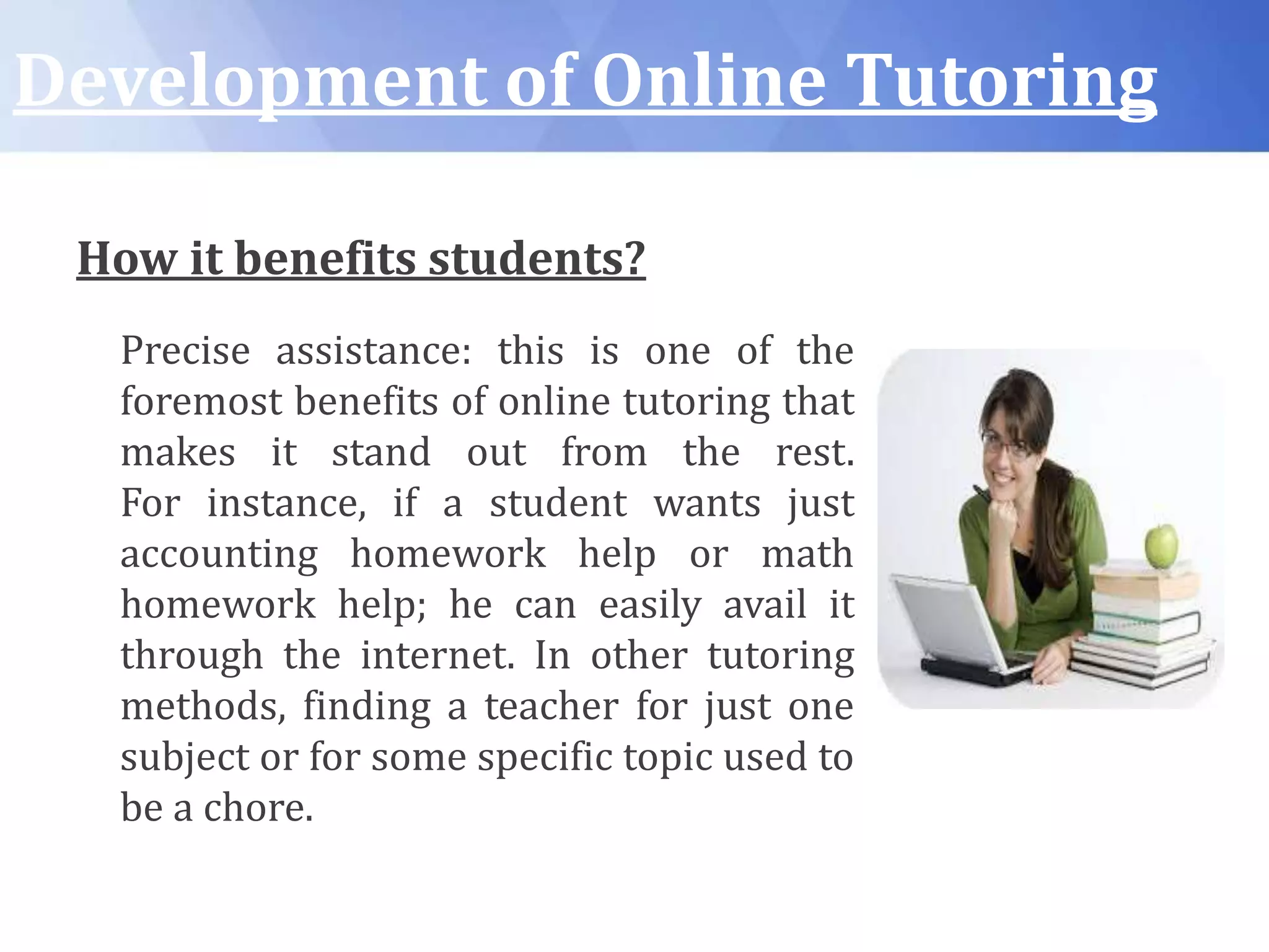 Development of online tutoring | PPTX