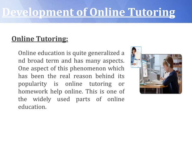 Development of online tutoring | PPTX