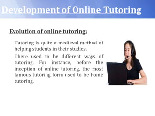 Development of online tutoring | PPTX
