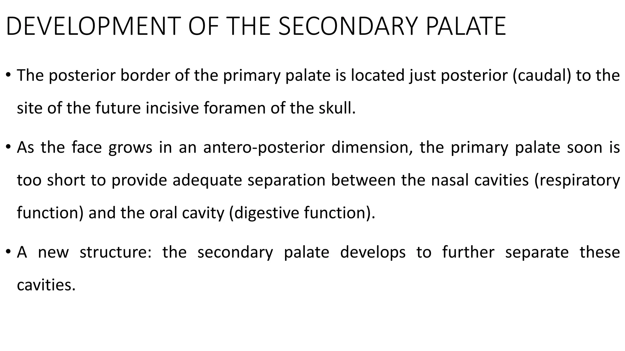 Development of palate | PPTX