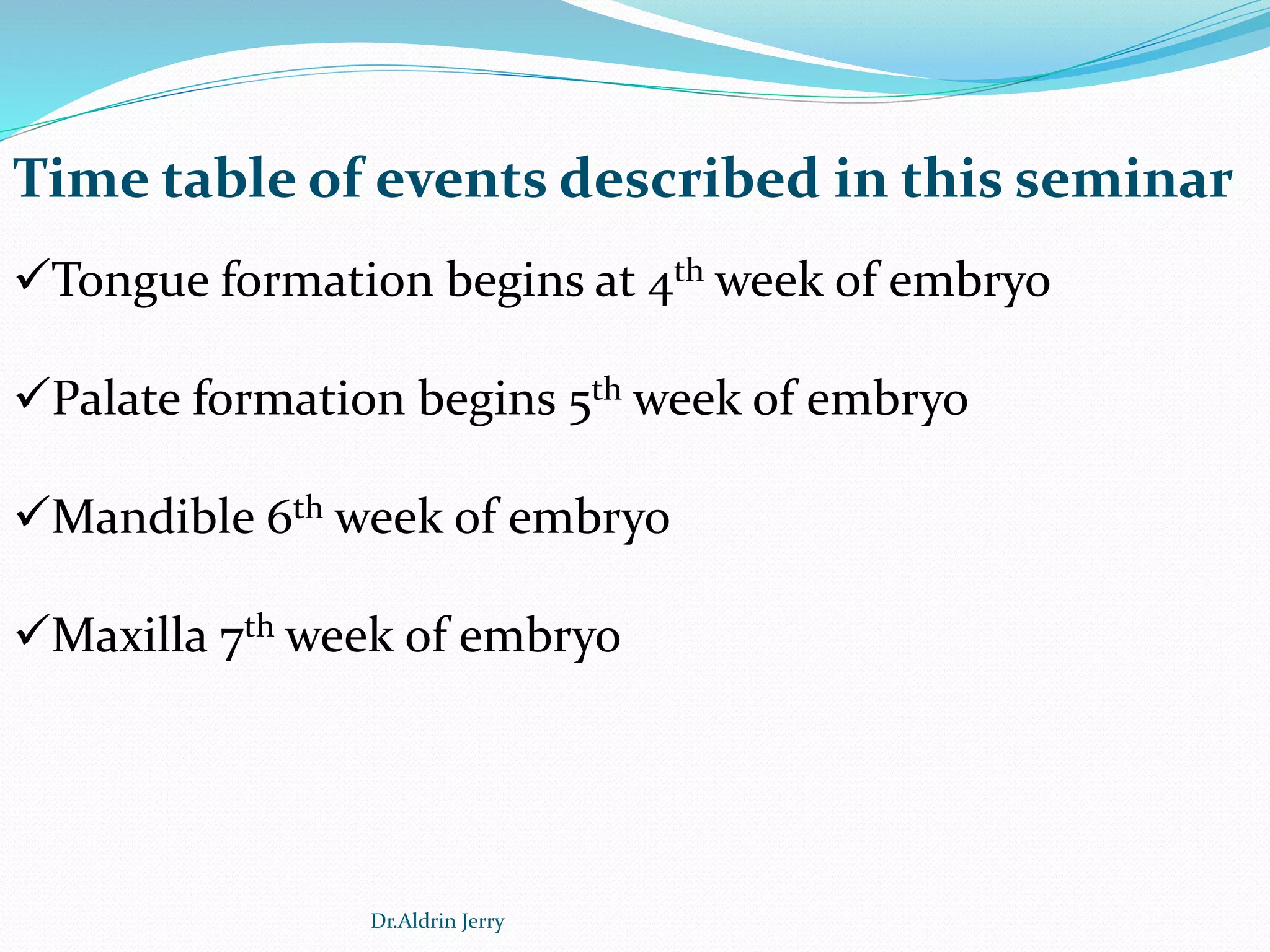 Development of palate, tongue, maxilla and mandible | PPTX