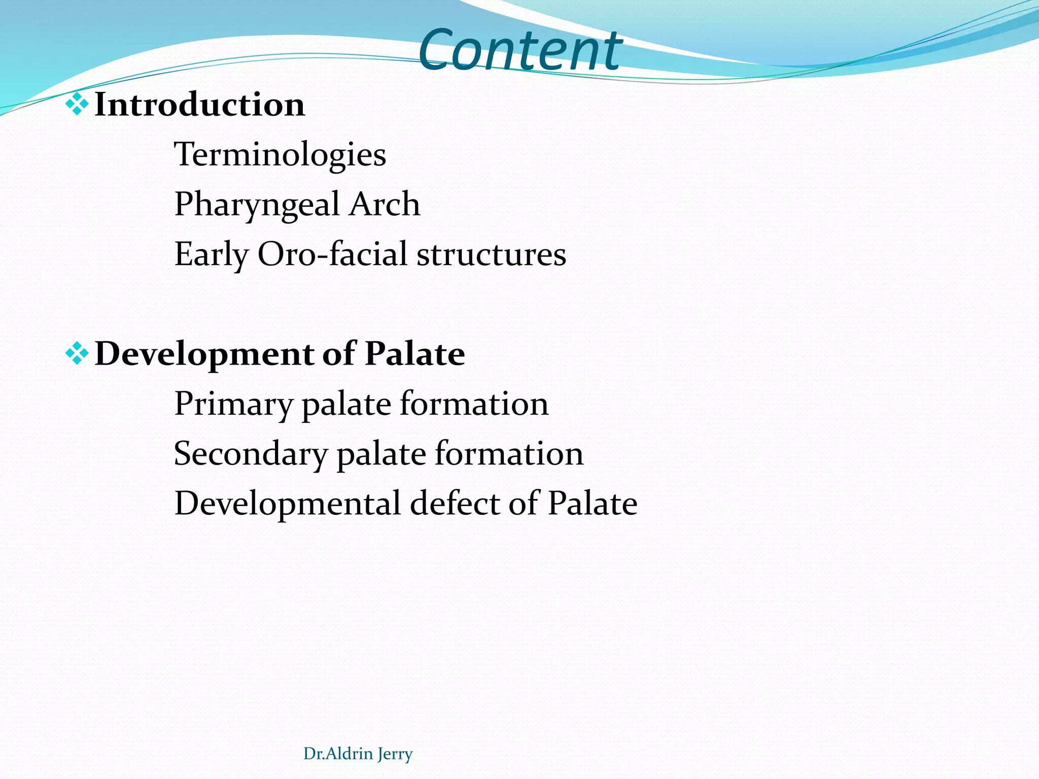 Development of palate, tongue, maxilla and mandible | PPTX