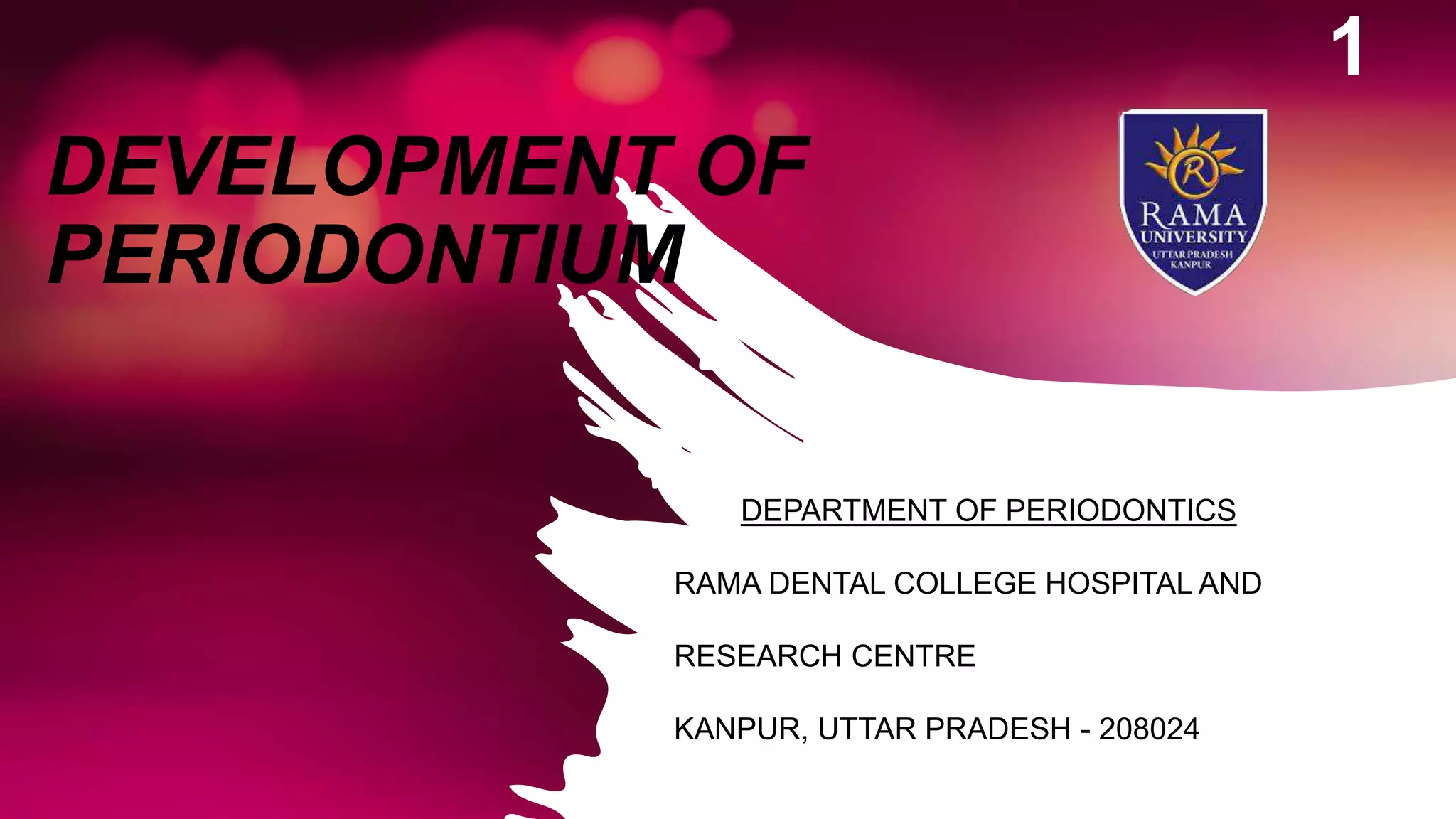Development of periodontium | PPTX