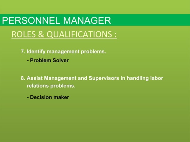 Development of personnel management | PPT