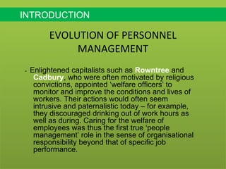 Development of personnel management | PPT