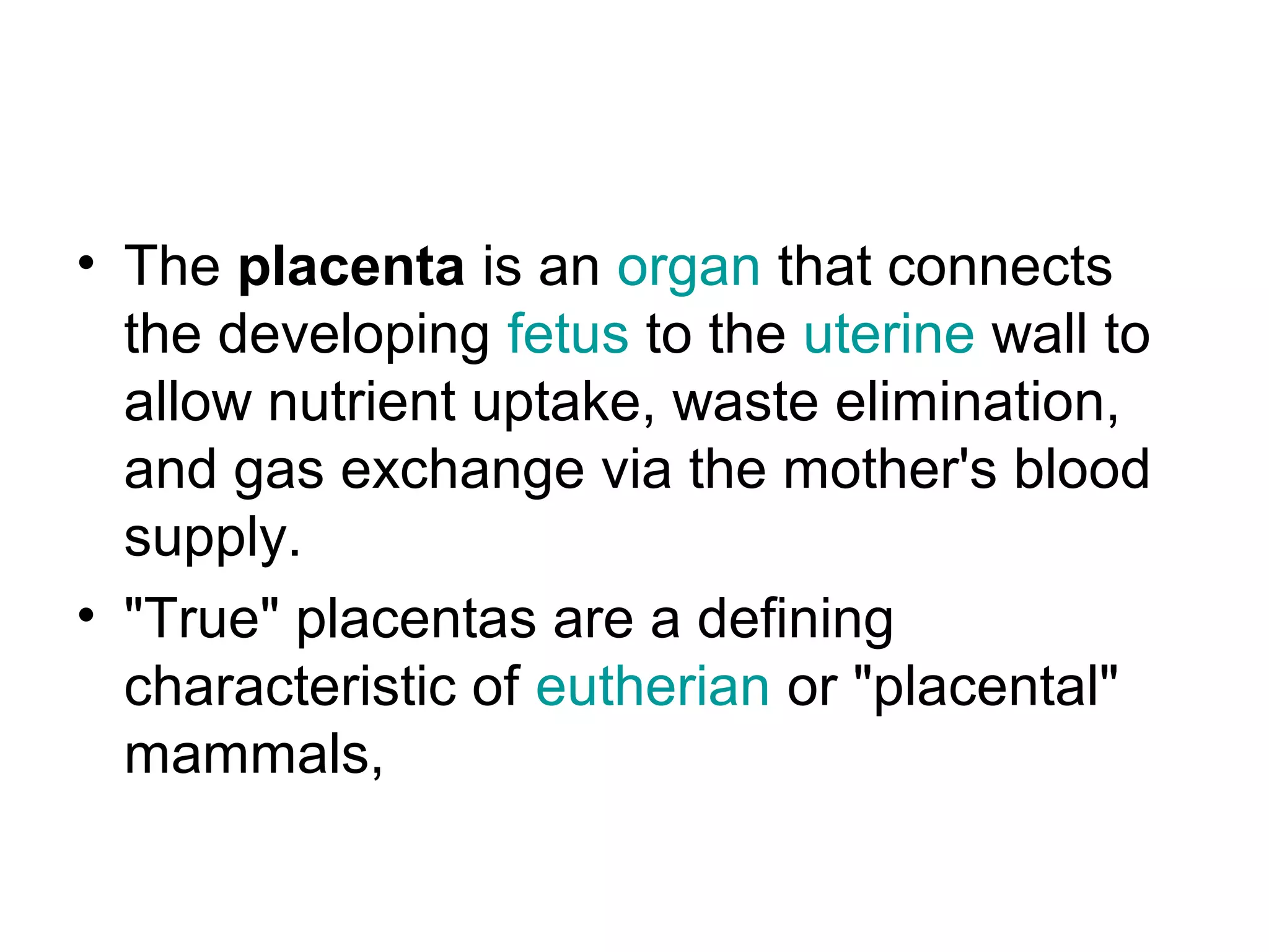 Development of placenta | PPT