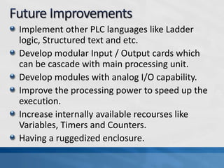 Development of plc | PPT
