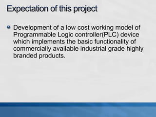Development of plc | PPTX