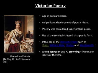 Development of poetry in victorian age | PPTX | Poetry | Books and ...