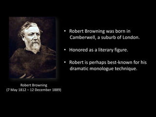 Development of poetry in victorian age | PPTX | Poetry | Books and ...