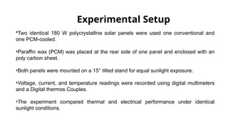 Enhancing Solar Panel Efficiency Using Phase Change Materials for ...