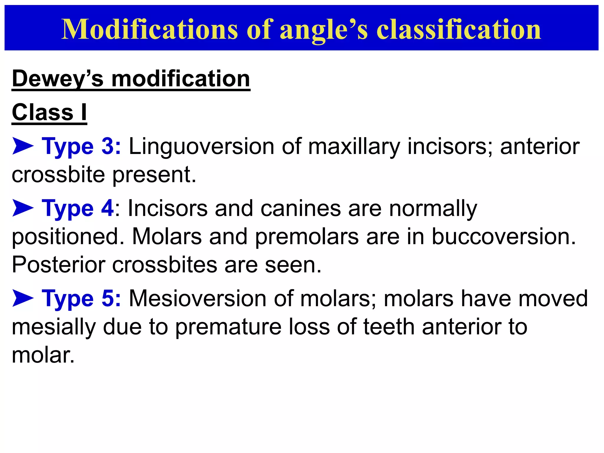 classifcation of malocclusion | PPTX