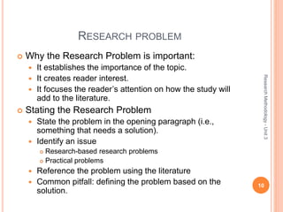 Development of research unit 3 | PPT