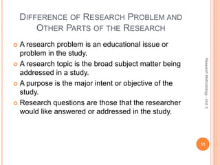 Development of research unit 3 | PPT