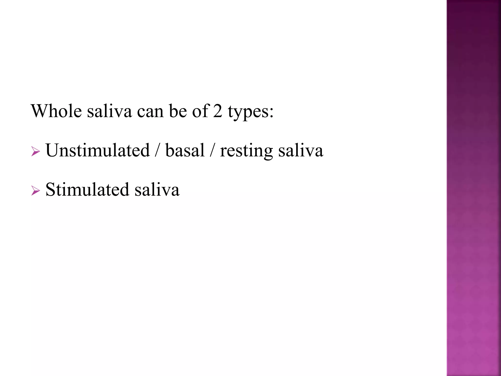 Development of salivary glands , saliva and its role in prosthodontics ...