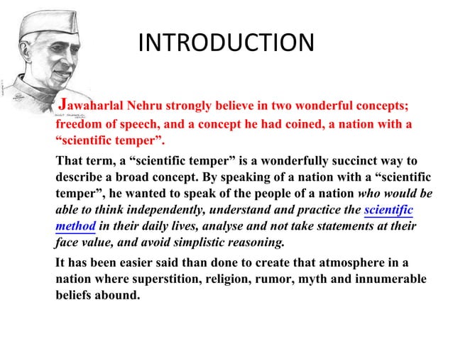 Development of scientific temper – our fundamental right | PPT