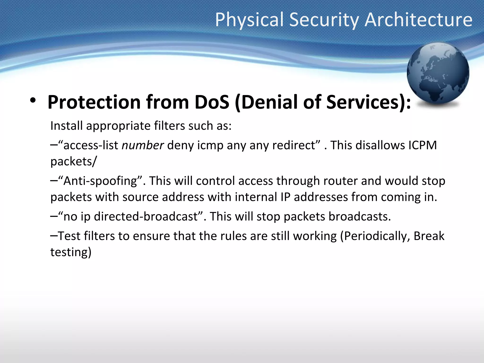 Development Of Security Architecture Ppt