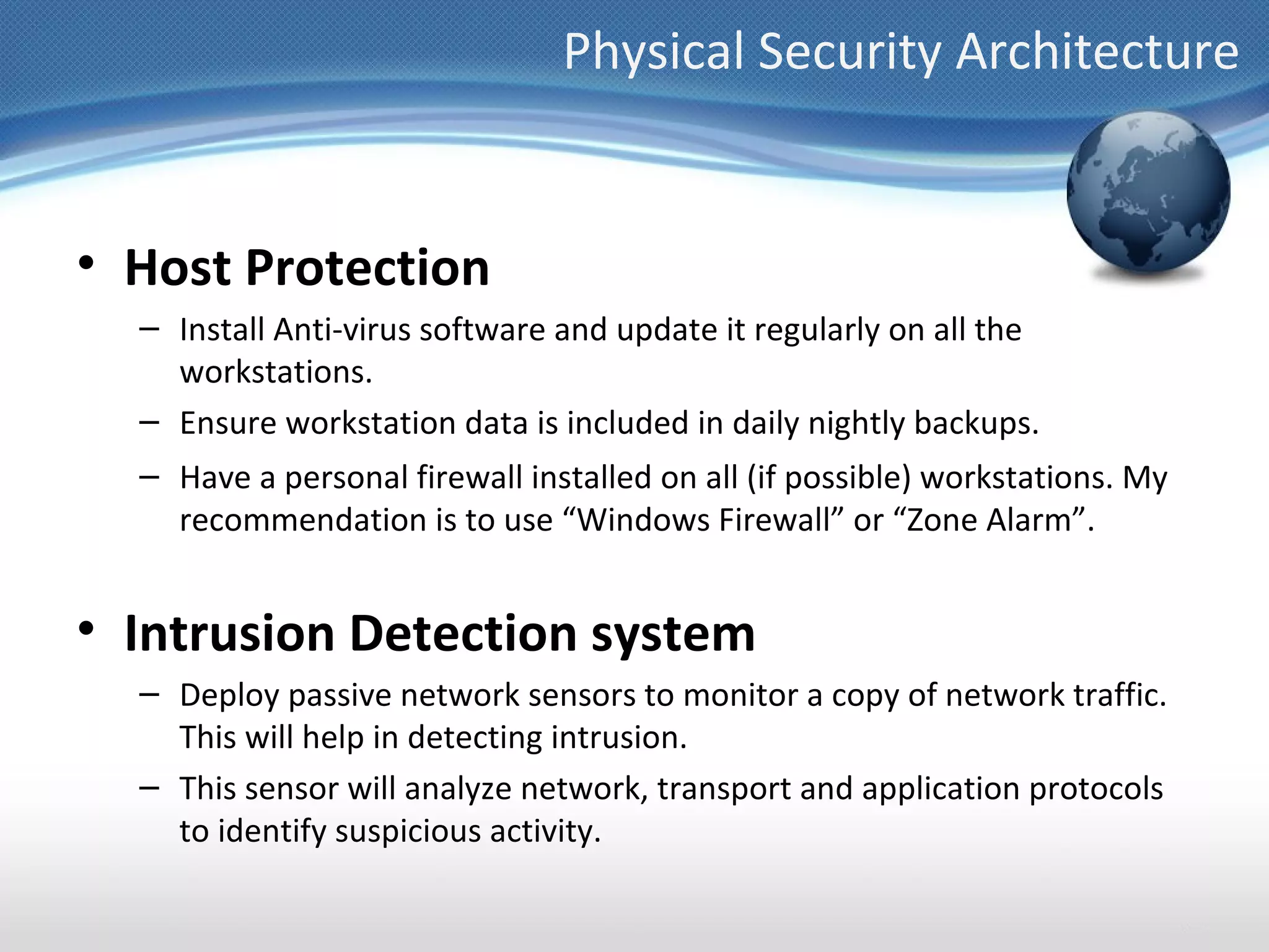 Development Of Security Architecture Ppt