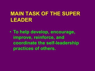 Development of Self Leadership | PPT