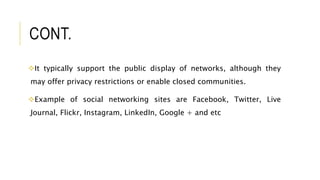 Development of SNS | PPTX