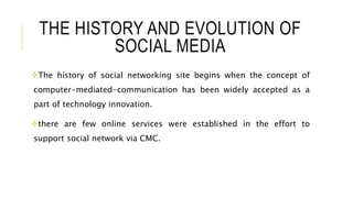 Development of SNS | PPTX