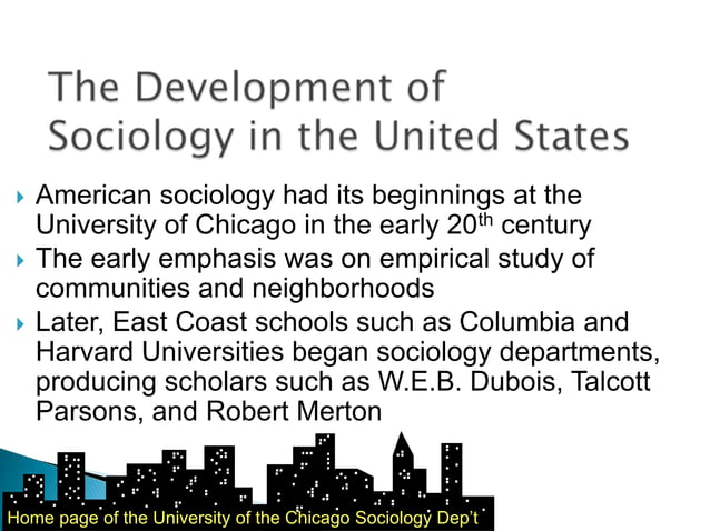 Development of sociology | PPTX